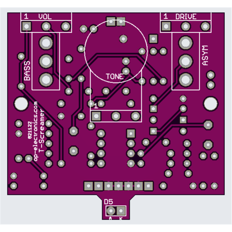 Tube Screamer TS9 TS808 PCB Replica
