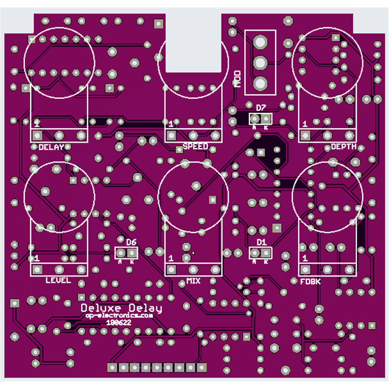 Deluxe Delay PCB